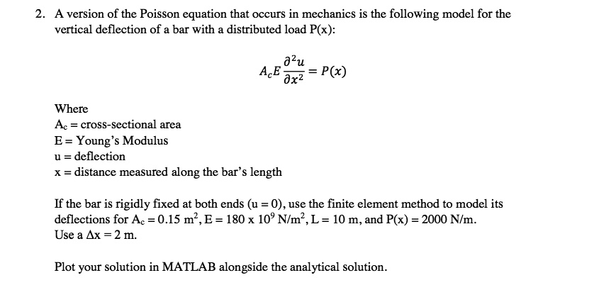VIDEO solution: A version of the Poisson equation that occurs in ...
