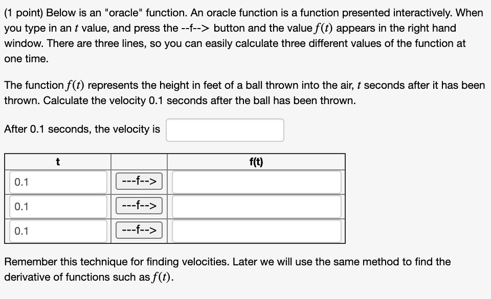 Solved Below Is An Oracle Function An Oracle Function Is A Function Presented Interactively 8469