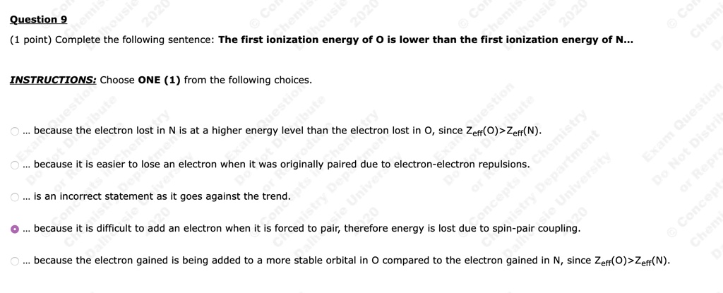 SOLVED: Question 9 point) Complete the following sentence: The first ...