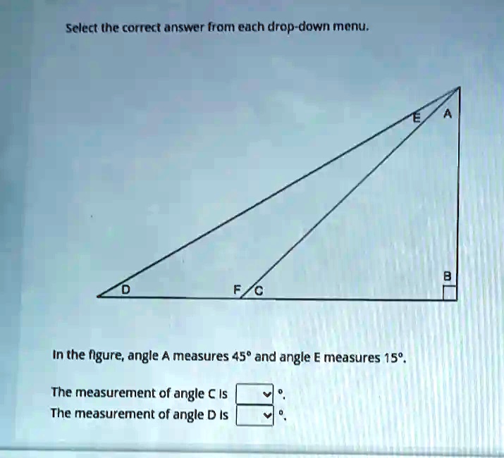 Select the correct answer from each drop-down menu. In the figure ...