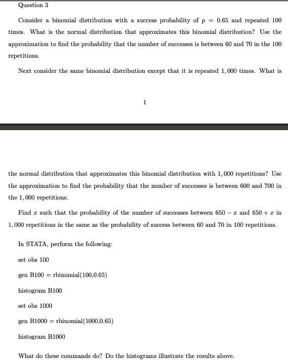 SOLVED:Question Consider binomial distribution with SUCCC5 probability ... SOLVED:Question Consider binomial distribution with SUCCC5 probability ...