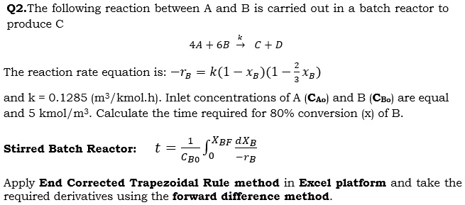 SOLVED: Use Excel only and show all formulas used in Excel. Q2. The ...