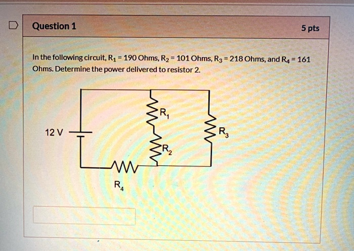 SOLVED: In the following circuit, Ri = 190 Ohms, Rz = 101 Ohms, Ra = 218 Ohms, and Ry = 161 Ohms ...