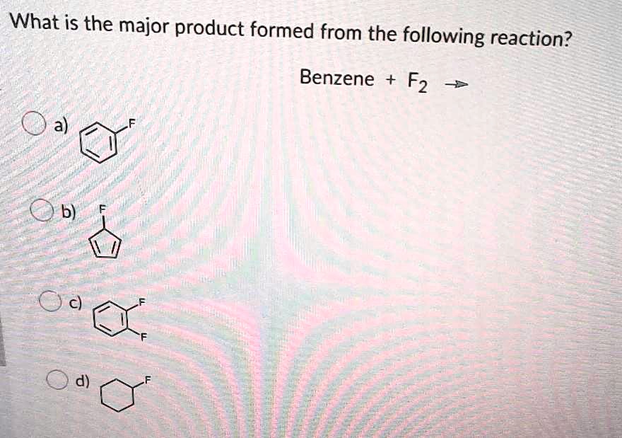 [GET ANSWER] what is the major product formed from the following ...