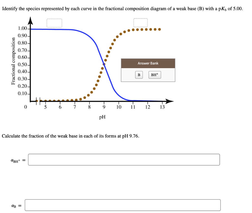 SOLVED: Identify the species represented by each curve in the ...