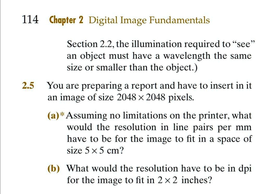 114 Chapter 2 Digital Image Fundamentals Section 2.2, the illumination ...