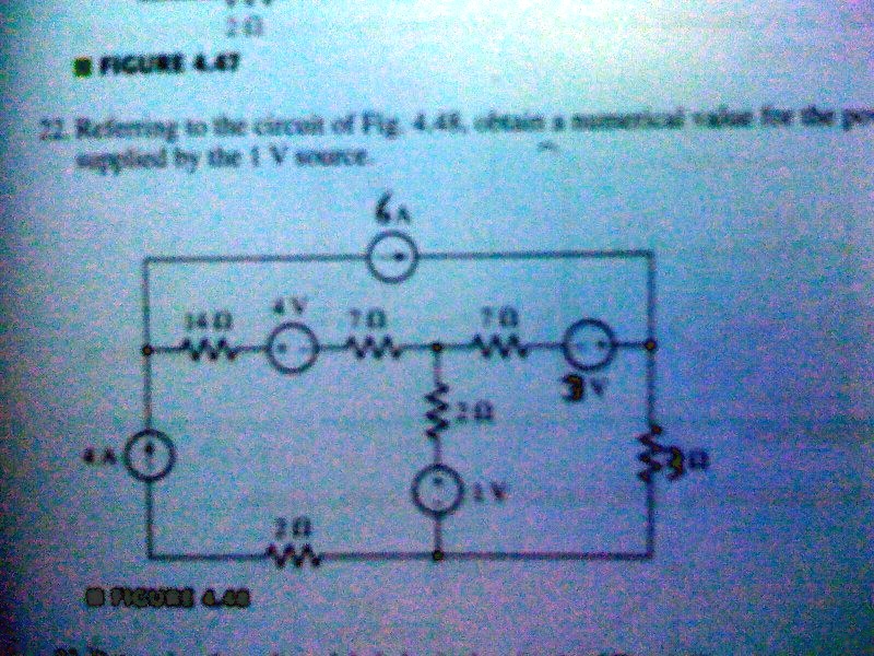 [GET ANSWER] 22. Referring to the circuit of Fig. 4.48, obtain a ...