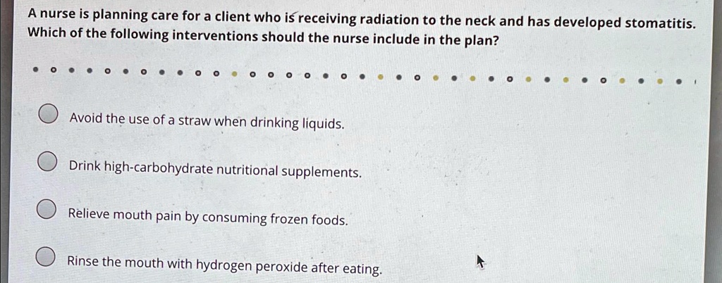 SOLVED: A nurse is planning care for a client who is receiving ...