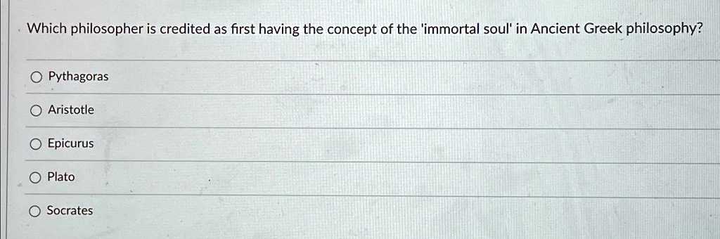 Which philosopher is credited as first having the concept of the ...