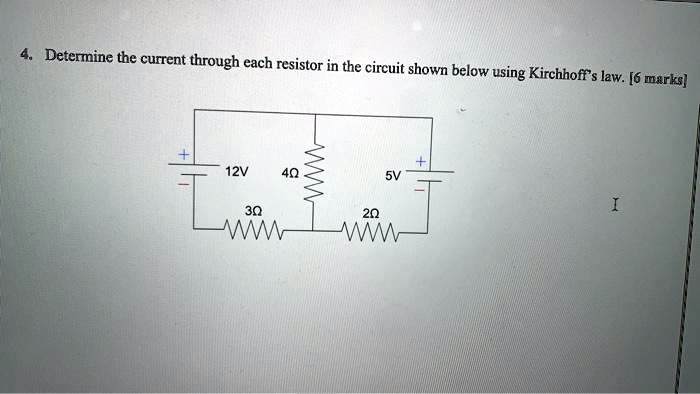 4 Determine The Current Through Each Resistor In The Circuit Shown