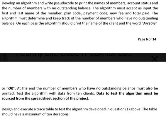 Solved Develop An Algorithm And Write Pseudocode To Print The Names Of 6564