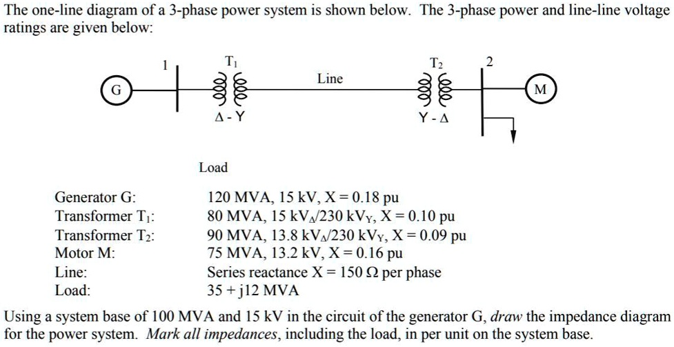 SOLVED: The One-line Diagram Of A 3-phase Power System Is, 58% OFF SOLVED: The One-line Diagram Of A 3-phase Power System Is, 58% OFF