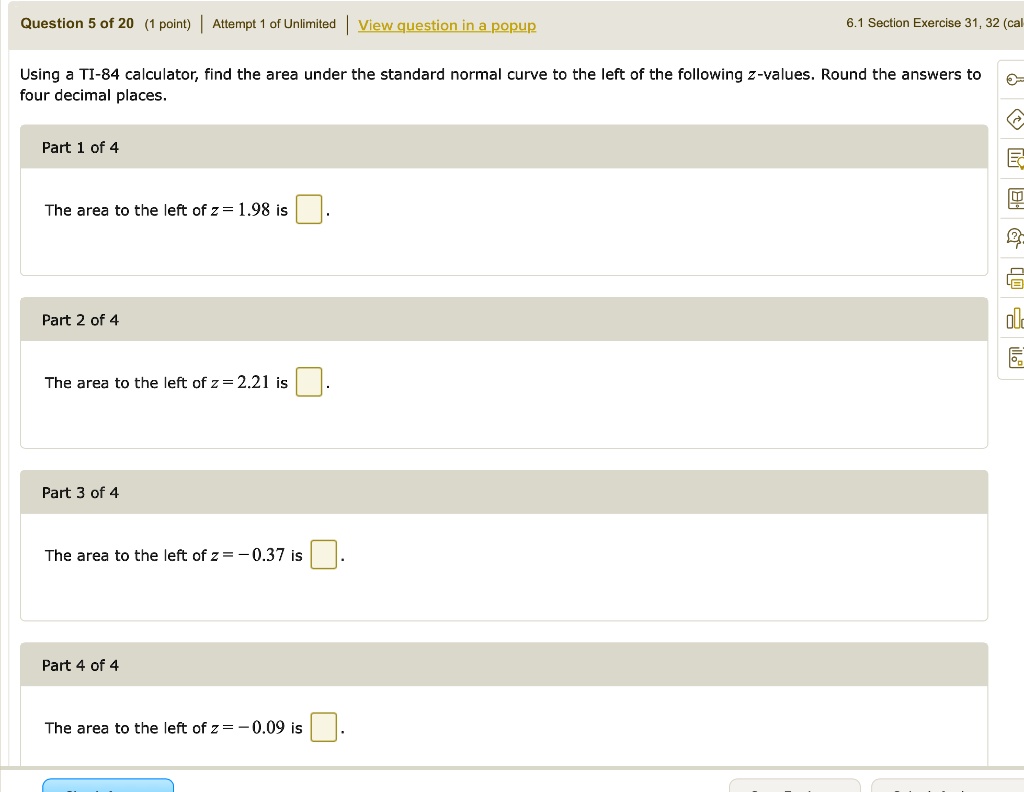 SOLVED: Question 5 of 20 point) Attempt of Unlimited View question in ...