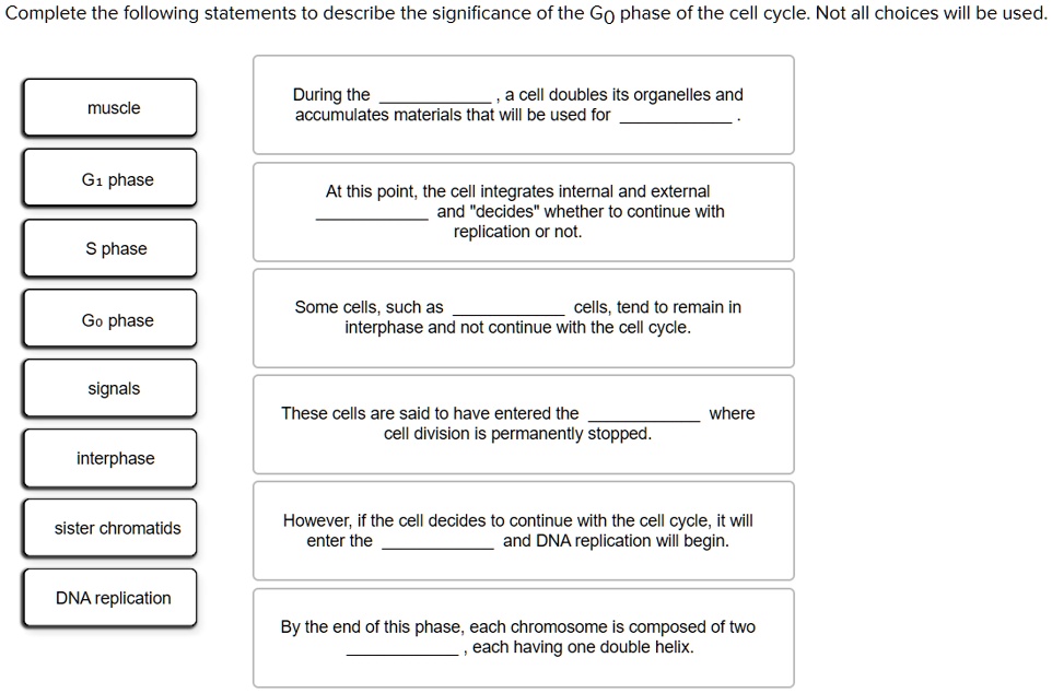SOLVED: Complete the following statements to describe the significance ...