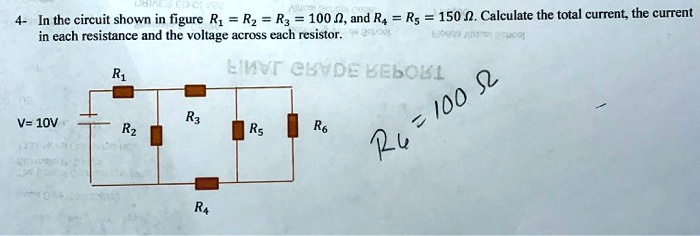 in the circuit shown in figure rz rz ry 100 j and r4 rs 150 0 calculate the total current the ...