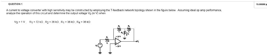 SOLVED: 15.00000 p A current-to-voltage converter with high sensitivity ...