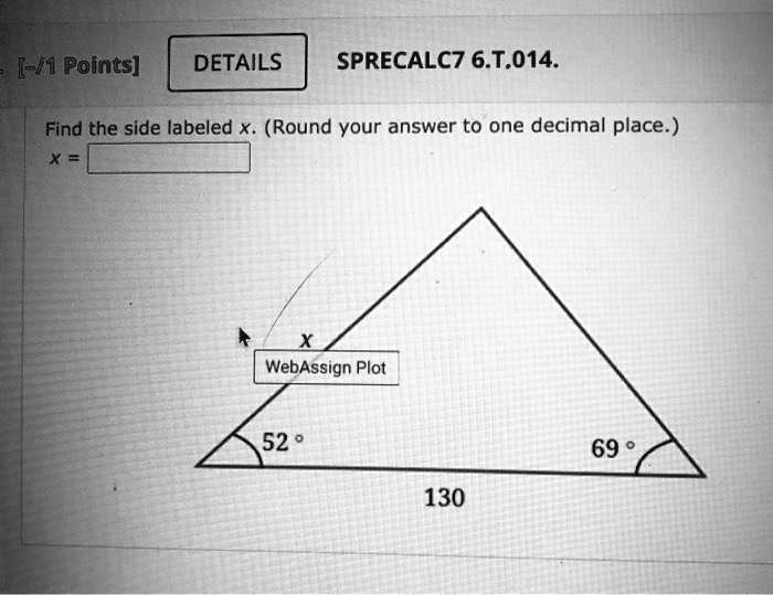 jd points details sprecalc7 6t014 find the side labeled x round your ...