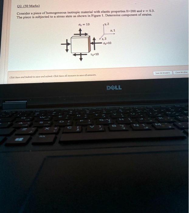 Q2. (50 Marks) Consider a piece of homogeneous isotropic material with ...
