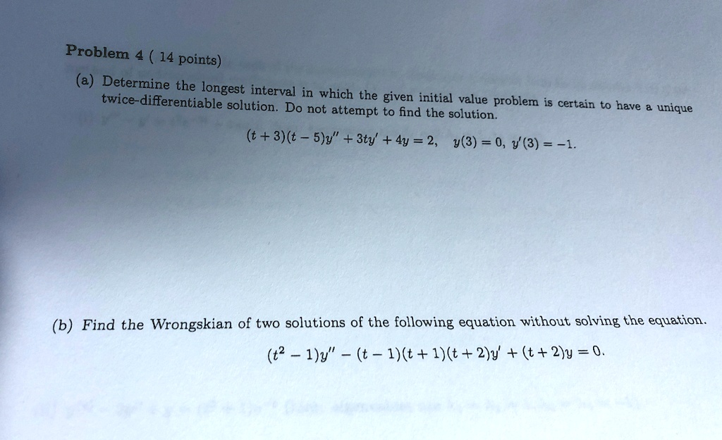 Solved Problem 4 14 Points A Determine The Longest Twice 1886