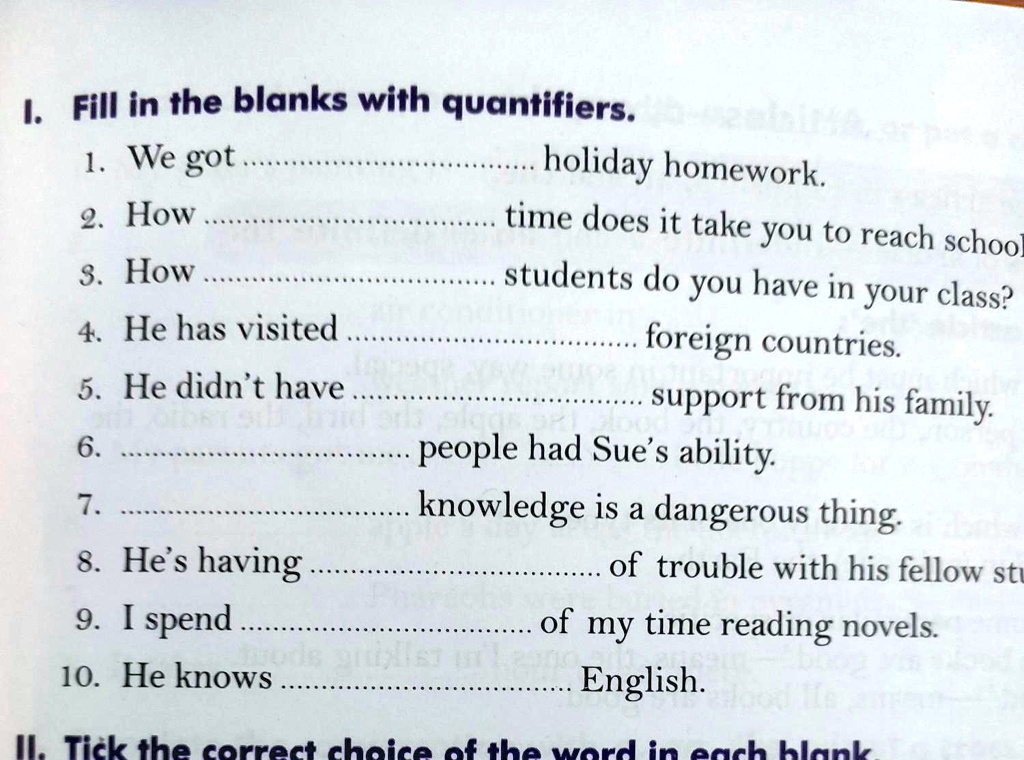 SOLVED: 'fill in the blanks with determiners' SOLVED: 'fill in the blanks with determiners'