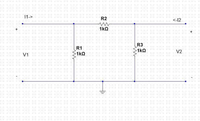 SOLVED: Given the circuit shown in the figure below, design the quadripole equivalent to H1 ...