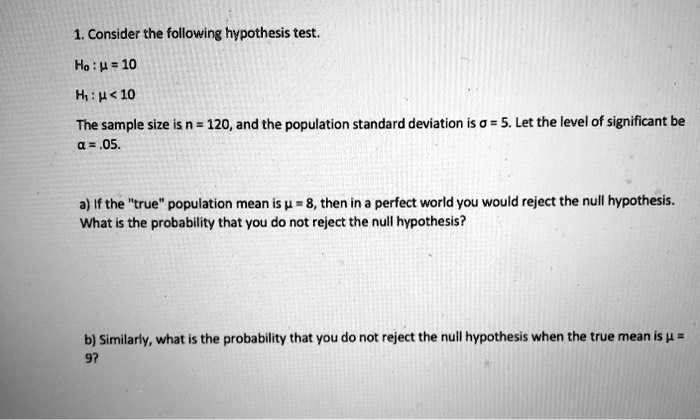 Solved Consider The Following Hypothesis Test Ho μ 10 Ha μ