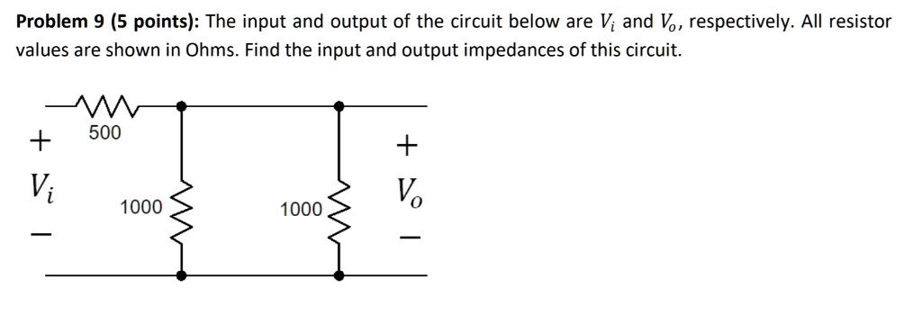 Solved Problem 9 5 Points The Input And Output Of The Circuit Below 5390