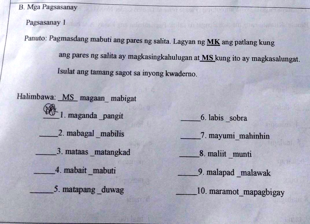 SOLVED: pa sagot naman haha pasagot B Mga Pagsasanay Pagsasanay 1 ... SOLVED: pa sagot naman haha pasagot B Mga Pagsasanay Pagsasanay 1 ...