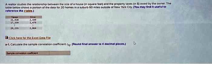 Sample correlation coefficient