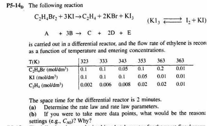 SOLVED: P5-14pThe following reaction: CHBr + 3KI -> CH + 2KBr + KI is ...