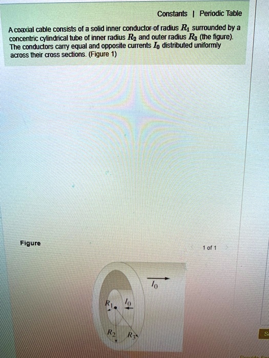 [GET ANSWER] constants periodic table acoaxial cable consists of a ...