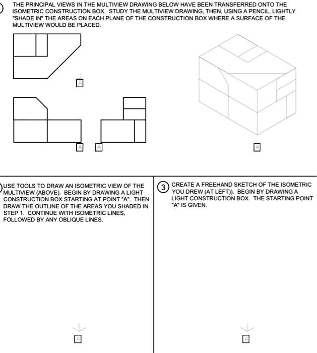 SOLVED: The principal views in the multiview drawing below have been transferred onto the ...