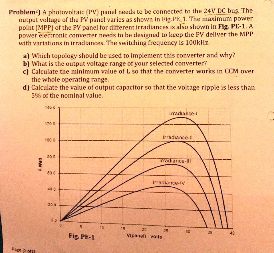 VIDEO solution: A photovoltaic (PV) panel needs to be connected to the ...