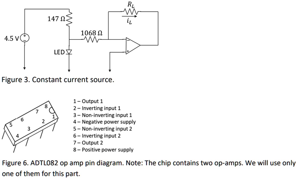147 ? 4.5 V 1068 ? W LED Figure 3. Constant current source. RL iL 1 8 7 ...