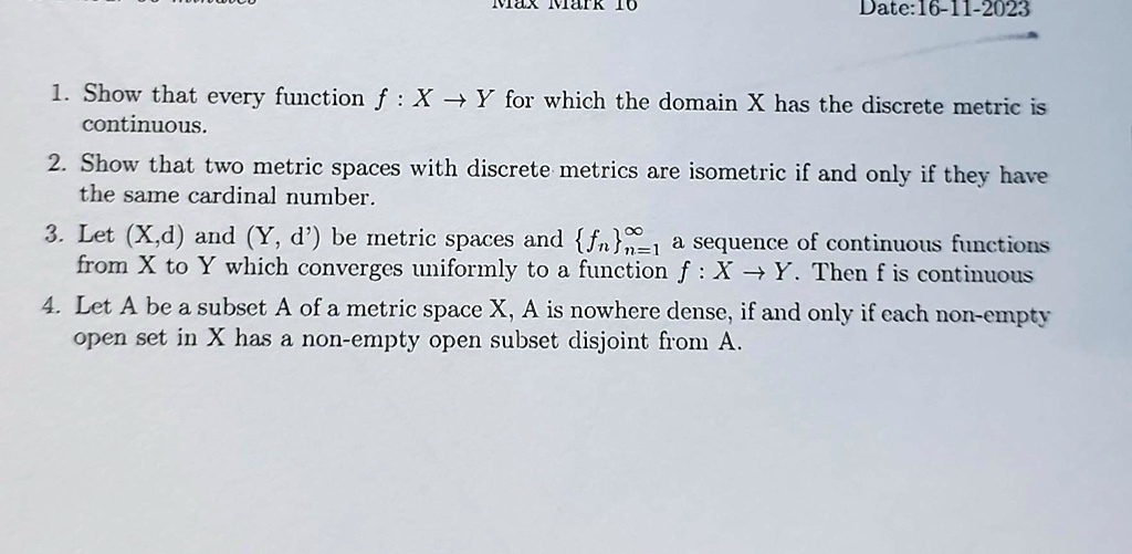 maxmarkio date 16 11 2023 1 show that every function f x y for which the domain x has the ...