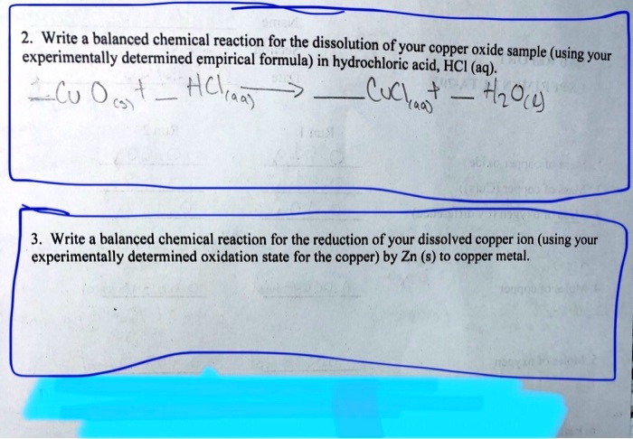 write a balanced chemical reaction for the dissolution of ...