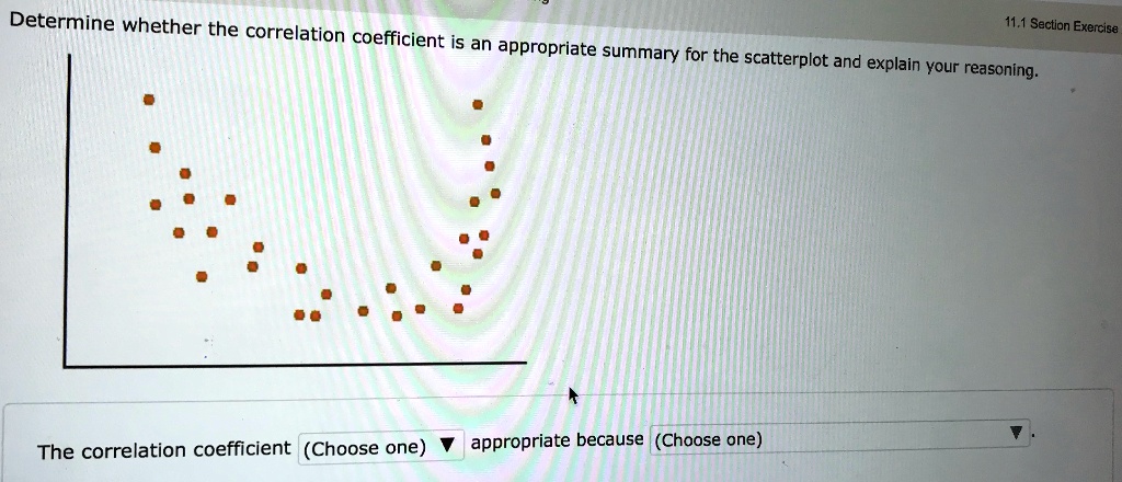 Solved Determine Whether The Correlation Section Exercise Coefficient