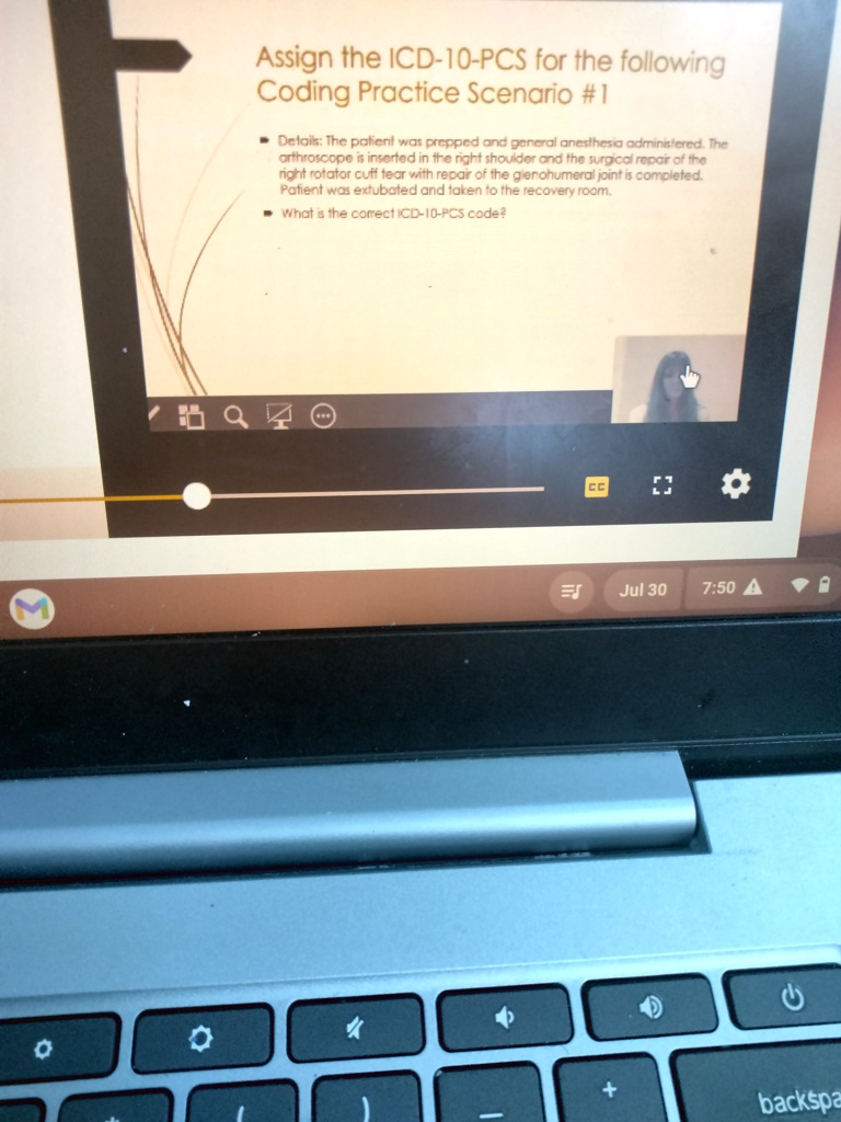 Texts: What are the two ICD-10-PCS codes for Coding Practice Scenario ...