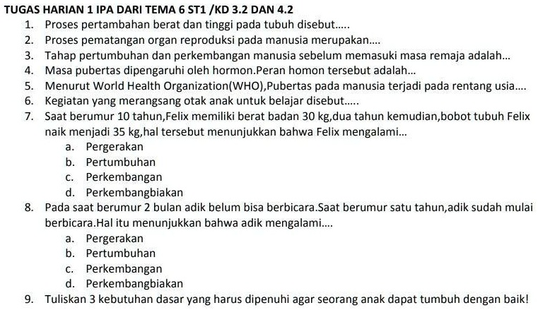 SOLVED: bantu jawab piliss di kumpul besok yaak di kumpul besok TUGAS ... SOLVED: bantu jawab piliss di kumpul besok yaak di kumpul besok TUGAS ...