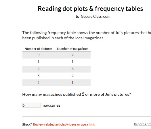 Reading dot plots frequency tables Google Classroom The following ...