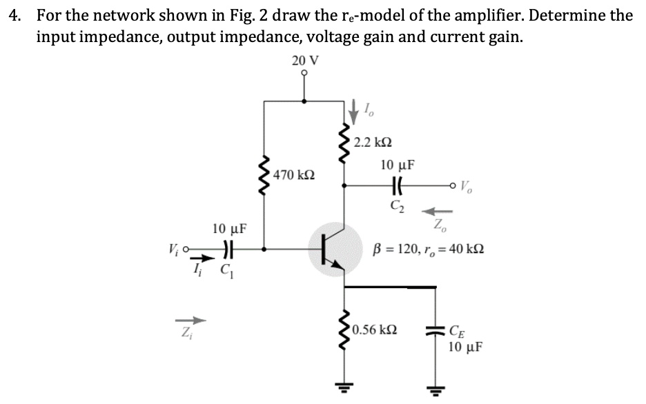SOLVED: 4. For the network shown in Fig. 2, draw the re-model of the ...