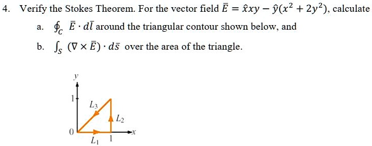 SOLVED: Verify the Stokes Theorem: For the vector field E Rxy 9(x2 ...