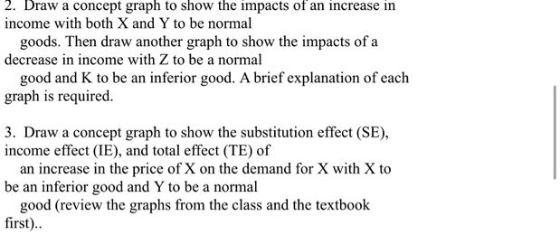 SOLVED: Draw a concept graph to show the impacts of an increase in ...