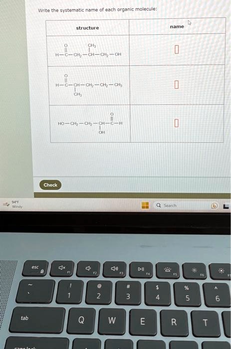Solved Please Help Me With Naming Organic Molecules I Would Like To