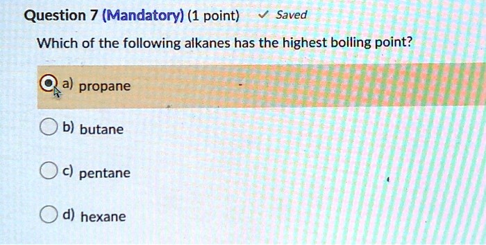 SOLVED: Question 7 (Mandatory) (1 point) Saved Which of the following ... SOLVED: Question 7 (Mandatory) (1 point) Saved Which of the following ...