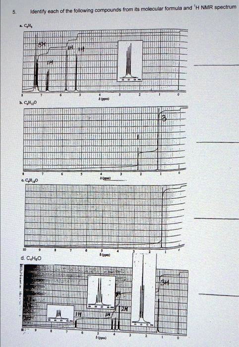 5. Identify each of the following compounds from its molecular formula ...