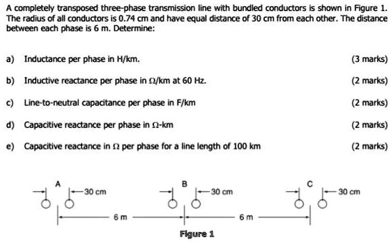 VIDEO solution: Completely transposed three-phase transmission line ...