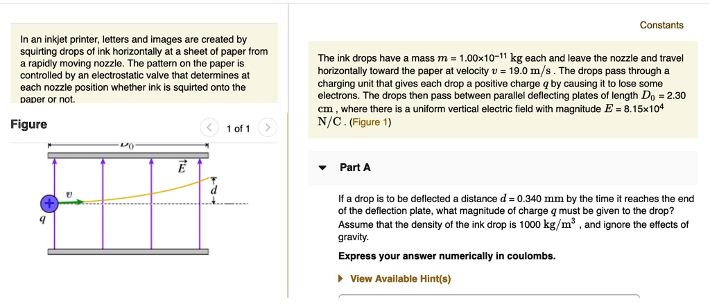 SOLVED Constants In An Inkjet Printer Letters And Images Are Created solved-constants-in-an-inkjet-printer-letters-and-images-are-created