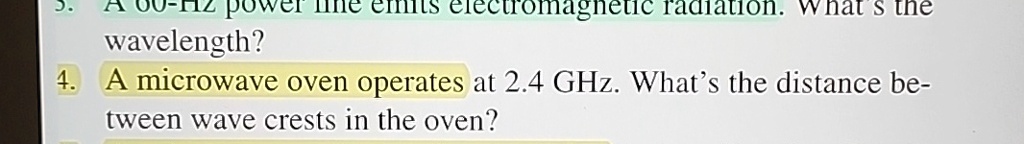 3 a 60 hz power line emits electromagnetic radiation whats...