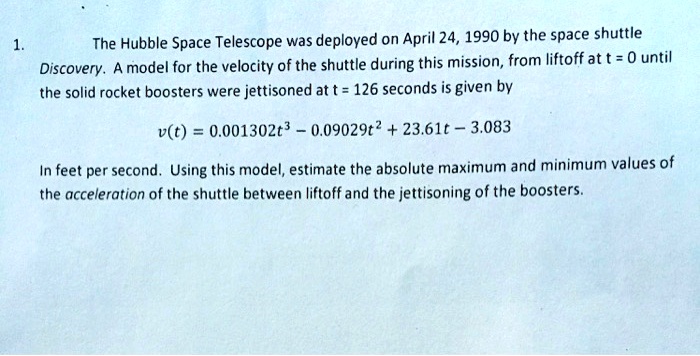 1. The Hubble Space Telescope was deployed on April 24, 1990 by the ...